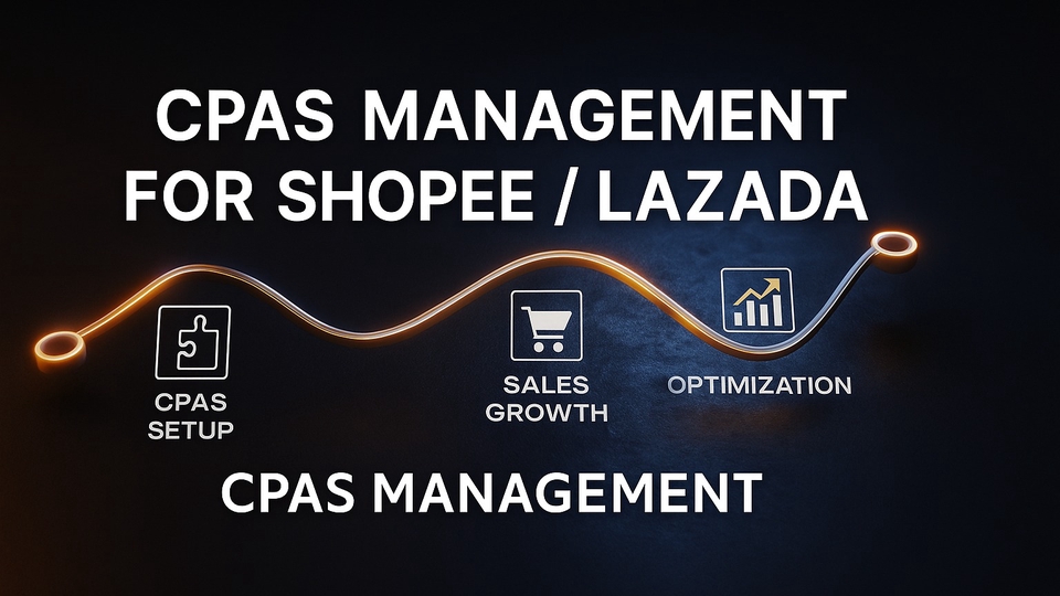 บริหารร้าน Shopee / Lazada + ยิงแอด Facebook CPAS | เพิ่มยอดขายวัดผลได้จริง