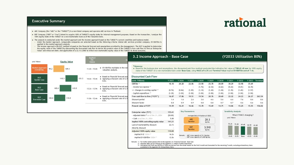 Rational Capital: Financial Model / Financial Analysis / Feasibility ...