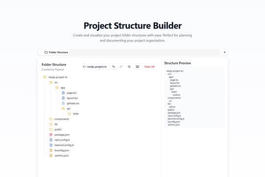Project Structure Builder